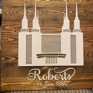 Temple Wood Cutout 3D Sign LDS Temple Temple Cutout | Etsy