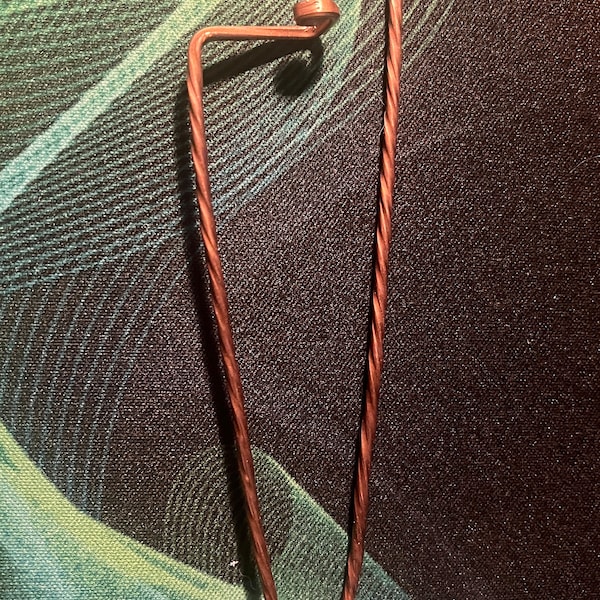 Handforged Twisted Pin/ 9-10cm Length/ Copper Pin for Weaving / Tablet ...