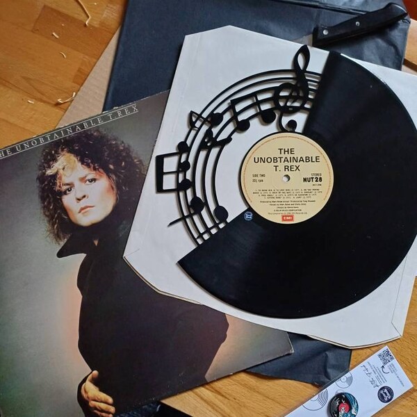 JAZZMAN - Clock Made From Real Vinyl Record Cut With Customizable ...