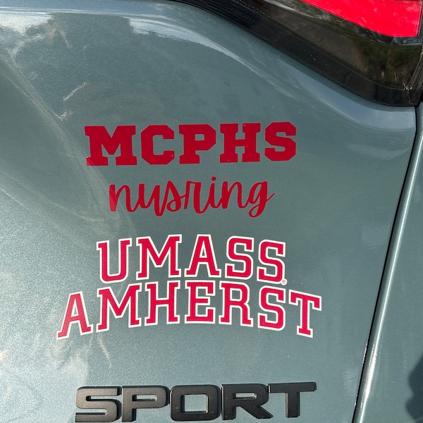 Custom School Car Decal | Bumper Sticker | Car Sticker | Nursing | Mom ...