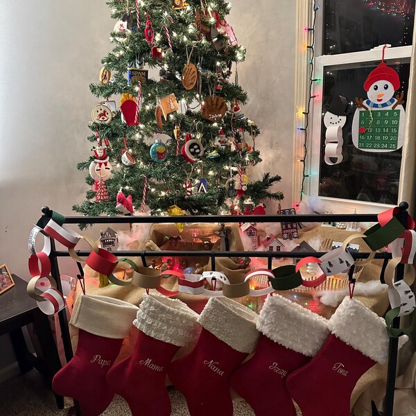 Plaid Cat Stockings - Rustic Plaid Fish Shaped Stockings for Cats ...