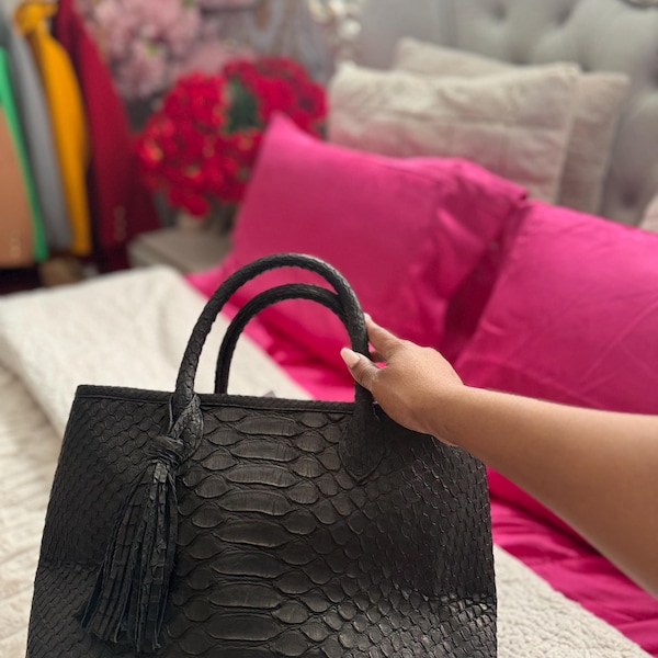 Brown Python Bag Hobo Bag Python Bag Python Purse Snakeskin Bag Gift ...