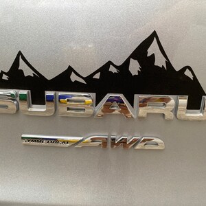 Mountain Badge Decal for Subaru, Decal for Crosstrek, Crosstrek Badge ...