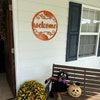 Fall Welcome Metal Door Hanger, Fall Door Hanger, Pumpkin Decor, Fall ...