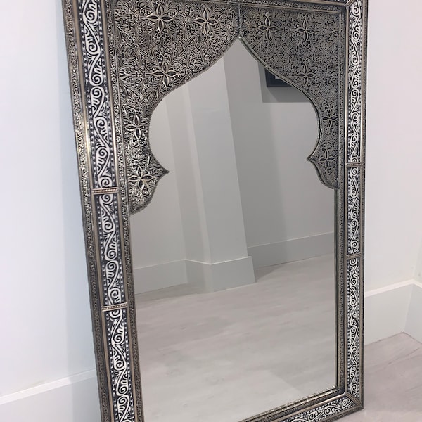 Moroccan Arch Mirror Wall Decor Large Vintage Handmade Bathroom Vanity ...