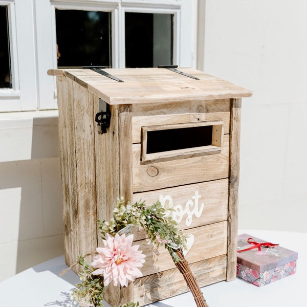 Handmade Rustic Letterbox for Weddings- CUSTOMISABLE | Wedding ...
