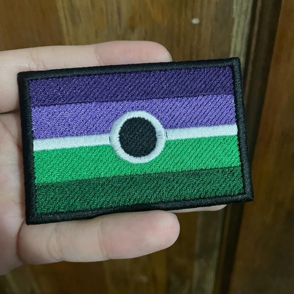 Three Arrows Flag Embroidered Patch Anarchism Antifa Hook and Loop ...