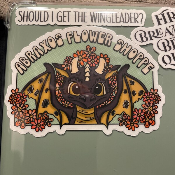 Throne of Glass Abraxos Flower Shoppe Manon Blackbeak Clear Vinyl ...