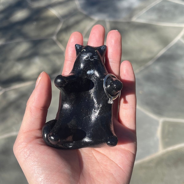 Cat Lover Gift | Custom Cat Ring Holder | Cat Ring Dish | Custom Cat ...