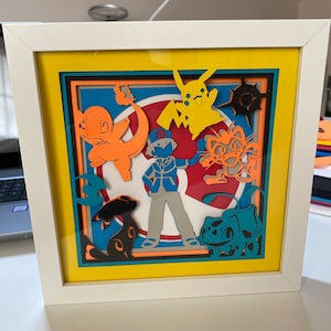 SONIC SHADOW BOX 7 Layer Template - Etsy