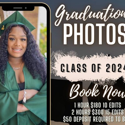 Editable Photoshoot Graduation Season Flyer, Photoshoot Template ...