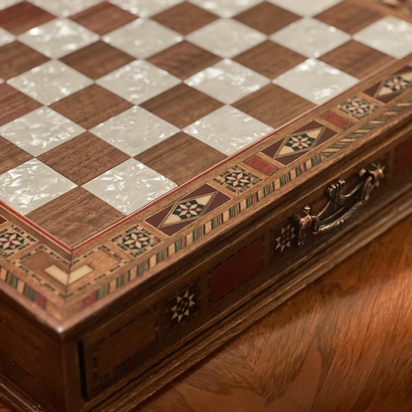 Luxury Handmade Large Chess Set, Personalized Birthday Gift, Chess ...