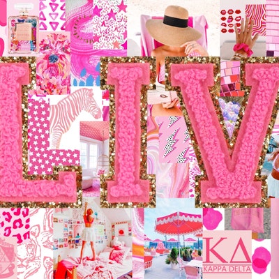 Custom Collage preppy Pink - Etsy