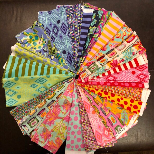 Out of Print Tabby Mountain Quilt Kit Featuring Tabby Road by Tula Pink ...