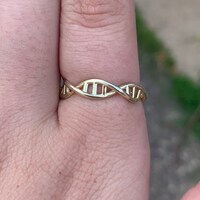 Gold Dna Ring-dna Ring-science Ring-chemistry Ring-molecule Ring ...