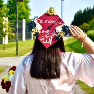 Custom Islamic Graduation Cap Hand Painted Cap 3D Highschool, College ...