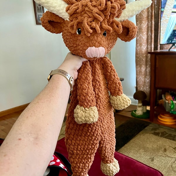 Benny the Highland Cow Pattern | Crochet Highland Cow Pattern Only - Etsy