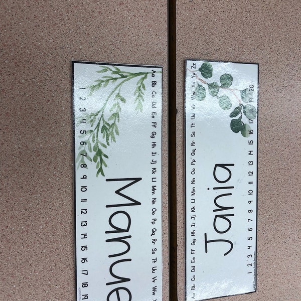 BOTANICAL Classroom Labels and Student Desk Plates | Editable | Modern ...