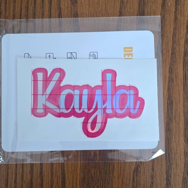 Layered Vinyl Sticker, Name Decal for Tumblers, Name Stickers for ...