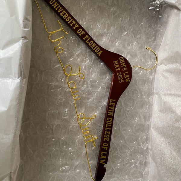 Personalized Attorney/lawyer Hanger,new Graduate, Great Gift for the ...