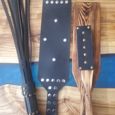 Ultimate Whip, Paddle and Flogger Set Made to Order BDSM - Etsy