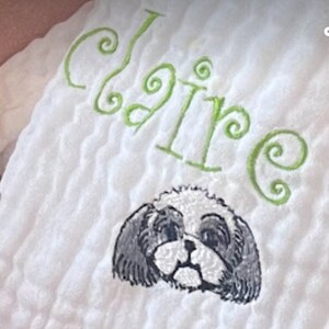 Cockapoo Machine Embroidery File Design 4 X 4 Inch Hoop Cockapoo ...