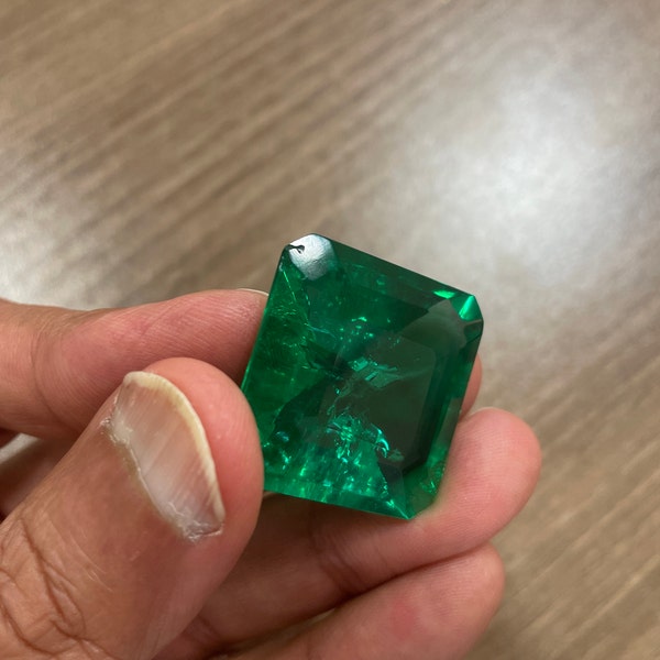 Lab Created Emerald Earrings Emerald Rings MM Size Gemstone Jewelry ...