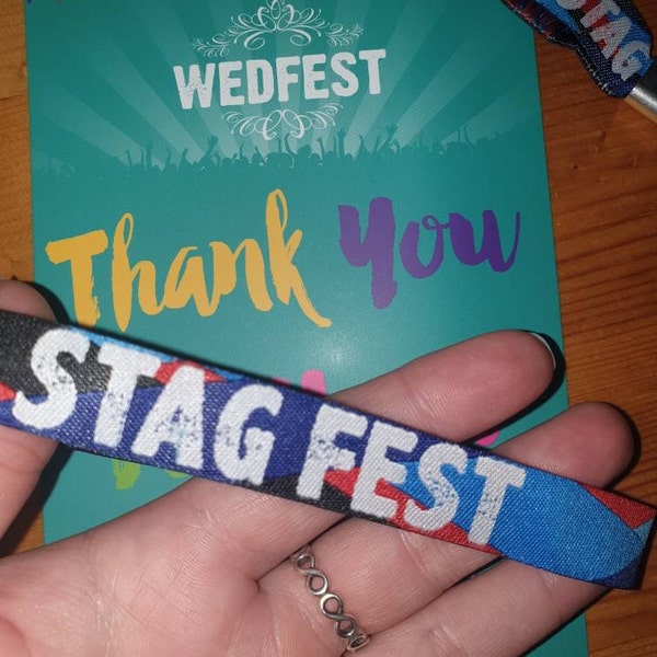 STAGFEST Stag Do Party Wristbands | Festival Stag Party Accessories ...
