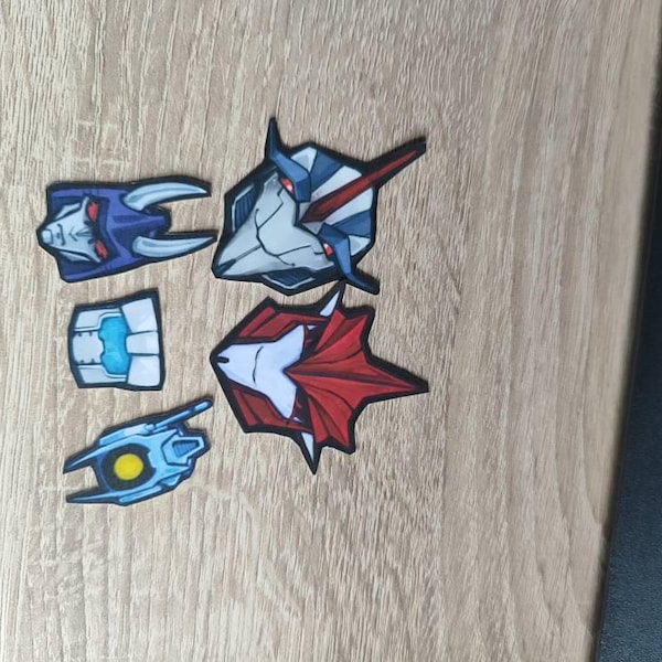 Transformers Prime Decepticon and Autobot's Headshots, Handcut Stickers ...