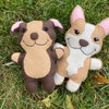 Puppy Dog Felt Toy PDF Sewing E Pattern COMBO Beagle Pug Corgi Bulldog ...