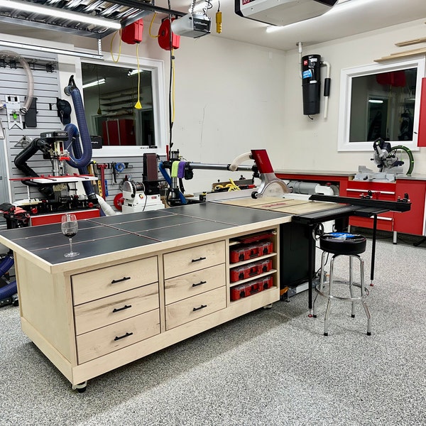 Mobile Workbench / Assembly Table / Outfeed Table - Etsy