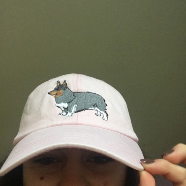 Corgi Embroidered Hat, Baseball Cap, Dog Lover Gift, Pet Mom Cap, Dad ...
