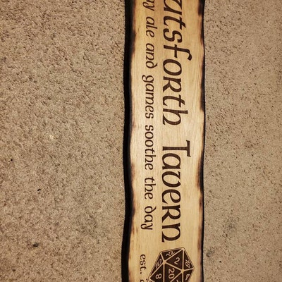 Personalized Medieval Tavern Sign Dungeon and Dragons Dnd Gift Dungeon ...