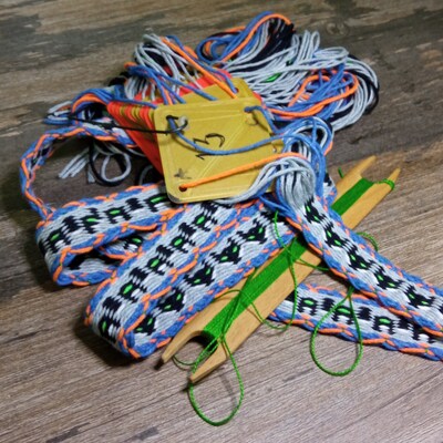 Hexagonal Tablet Weaving Patterns, Basic Chart to Create Colorful Belts ...