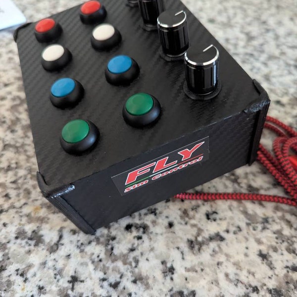 Button Box Sim Racing Console, 22 Functions, Ignition Lever and Start ...