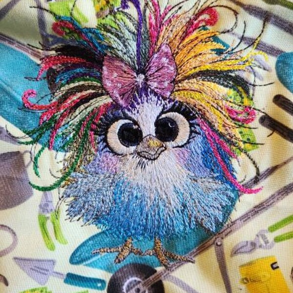 Funny Crazy Chicken Embroidery Design, Cute Chicken Machine Embroidery ...