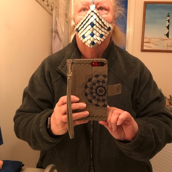 Scale Mail Face Mask, Flashy Elegant Covid Gear, Clad in Armor, Dragon ...