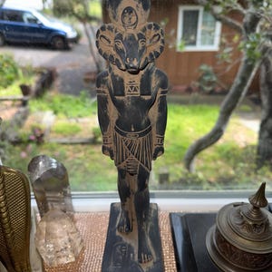 A Very Beautiful Funeral Boat for Anubis, With Thoth in the Front and ...