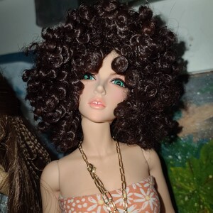 Custom Doll Wig for Minifee 1/4 BJD Dolls tan Caps 6-7 Head Size of Bjd ...