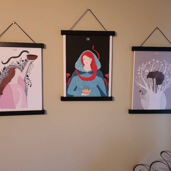 Nanna - Norse Goddess - Art Poster - Art Print - Illustration - Witch ...