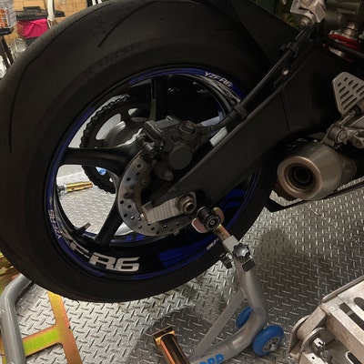 Wheel Stickers for Yamaha R6 YZF-R6 Rim Tape Motorcycle Decals Graphics ...