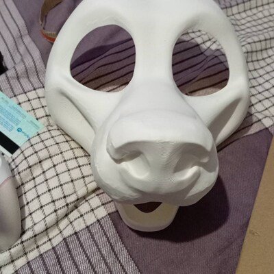 Fursuit Head Base 3D Printed Fursuit Mask, Furry Animal Toony Canine ...