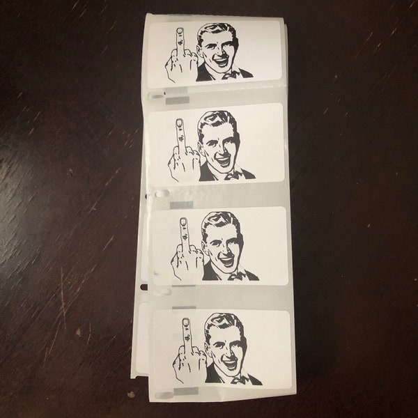 MIDDLE FINGER GUY Meme 25-1000 Pack Stickers Gag Prank Sticker Decal ...