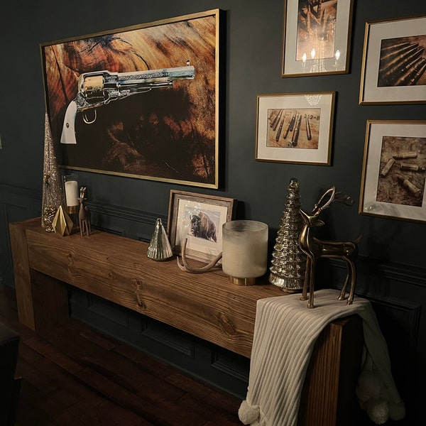 Modern Rustic Console Table Black Espresso (made and Shipped in U.S.A ...