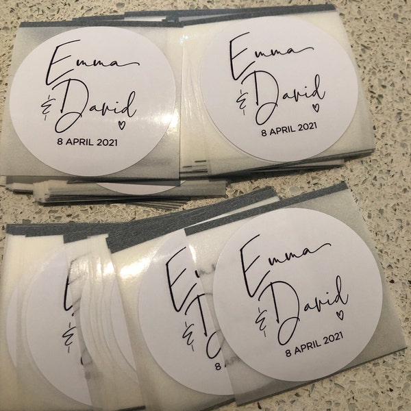 Cute Wedding Favor Stickers, Custom Thank You Labels, Popcorn Party Bag ...