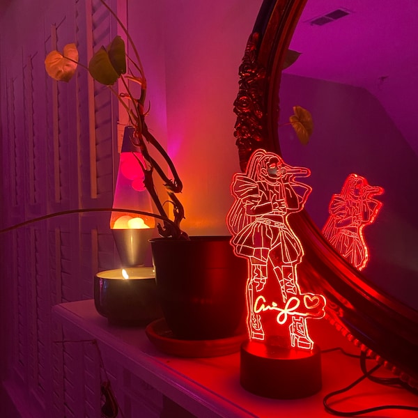 Chef LED Lamp Multicolor 3d Illusion Night Light Lamp Unique Gift for ...