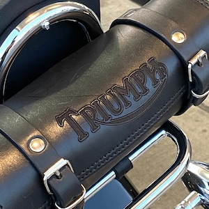 CHOPPER LEATHER BAG Motorcycle Bag Front Fork Tool Bag - Etsy