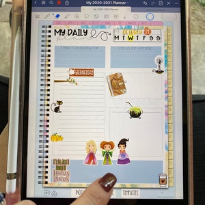 Coffee Planner Girl Digital Planner Stickers Goodnotes Ipad | Etsy