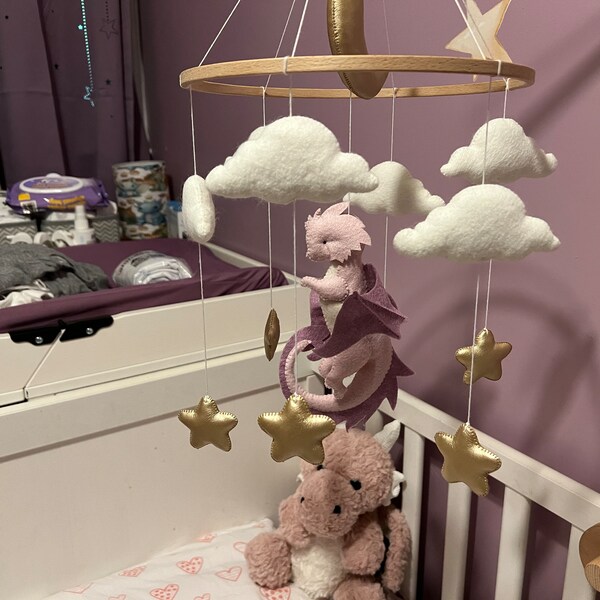 Dragon Stroller Mobile, Dragon Stroller Toy, Green Stroller Lanyard ...