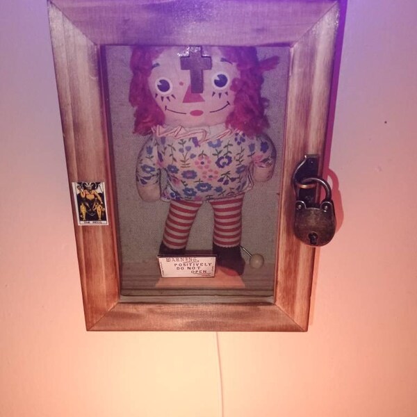 Annabelle Doll Box A Case for Your Vintage Raggedy Ann Doll or Haunted ...